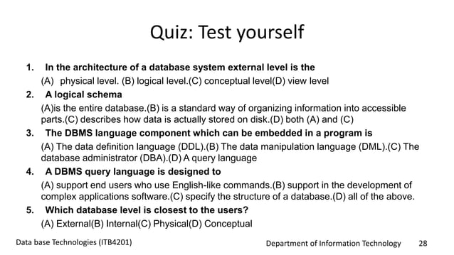Database system structure | PPTX | Databases | Computer Software and Applications
