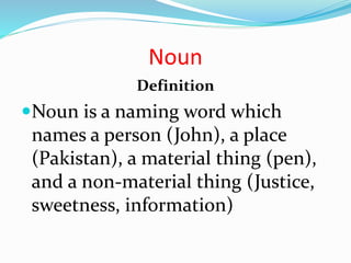 1.1 grammar and noun | PPT