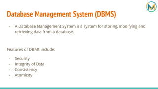 Introduction to DBMS | PPTX