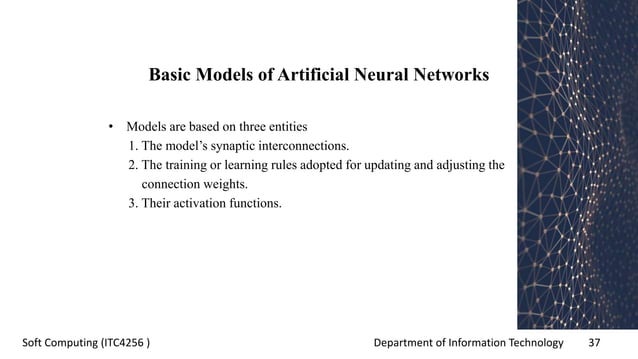 Introduction to artificial neural network | PPTX | Computer Networking ...
