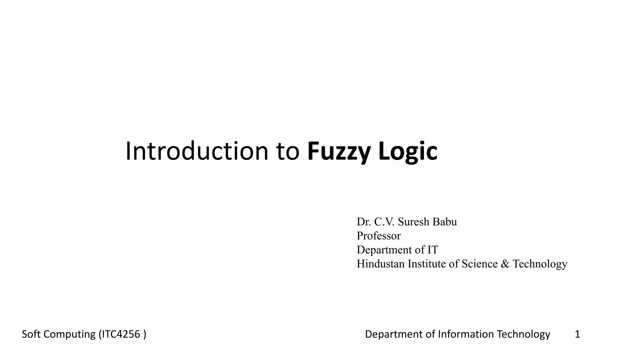 Introduction To Fuzzy Logic Pptx Programming Languages Computing 5975