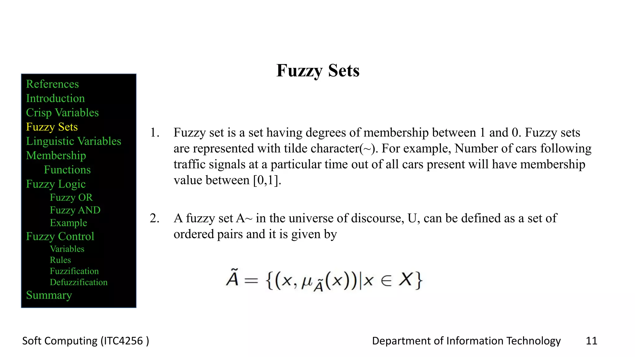 Introduction To Fuzzy Logic Pptx Programming Languages Computing