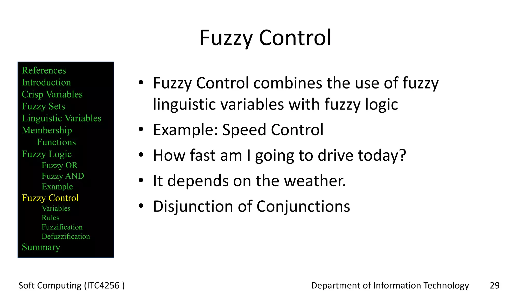 Introduction to fuzzy logic | PPTX