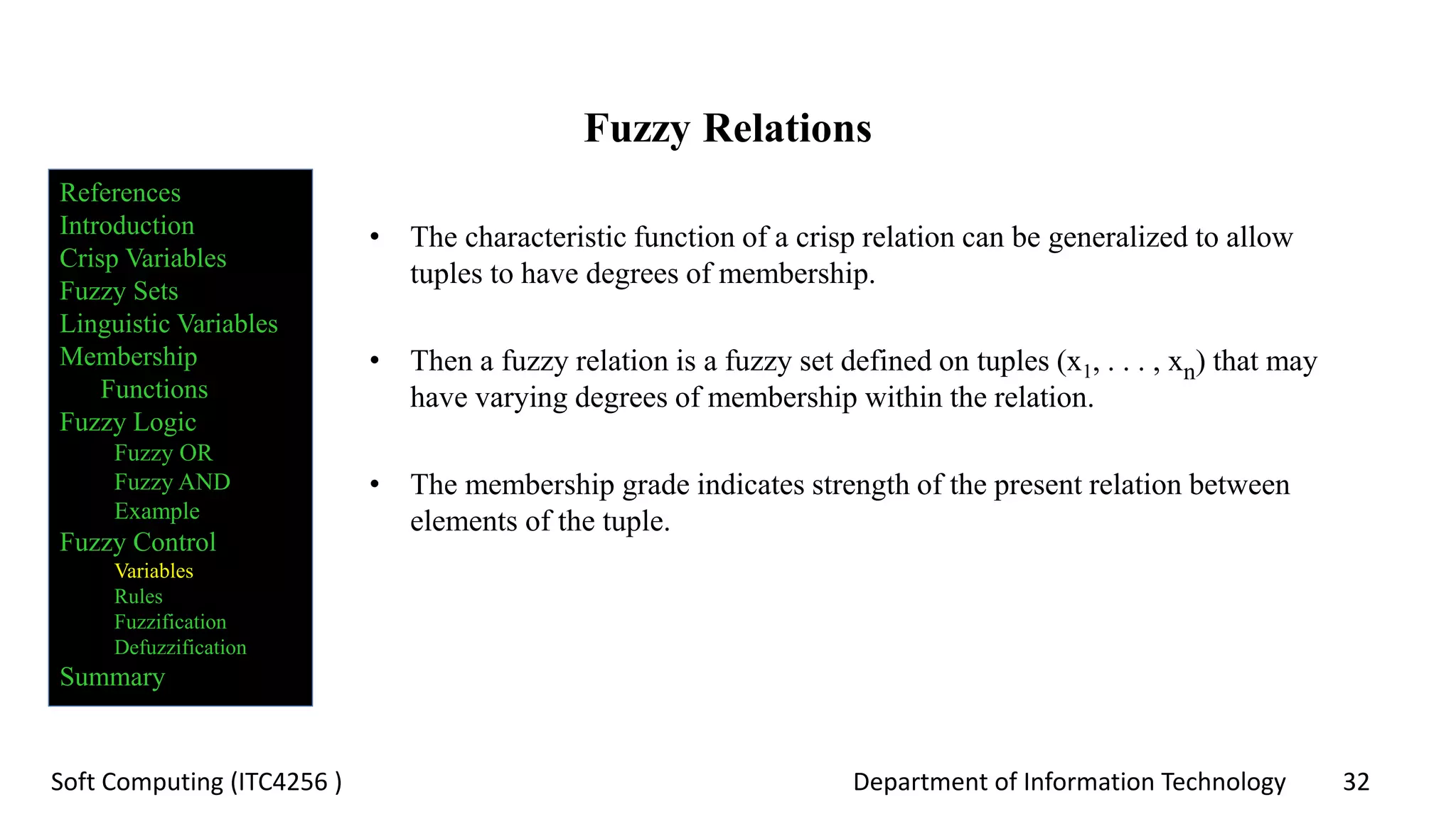 Introduction To Fuzzy Logic Pptx Programming Languages Computing