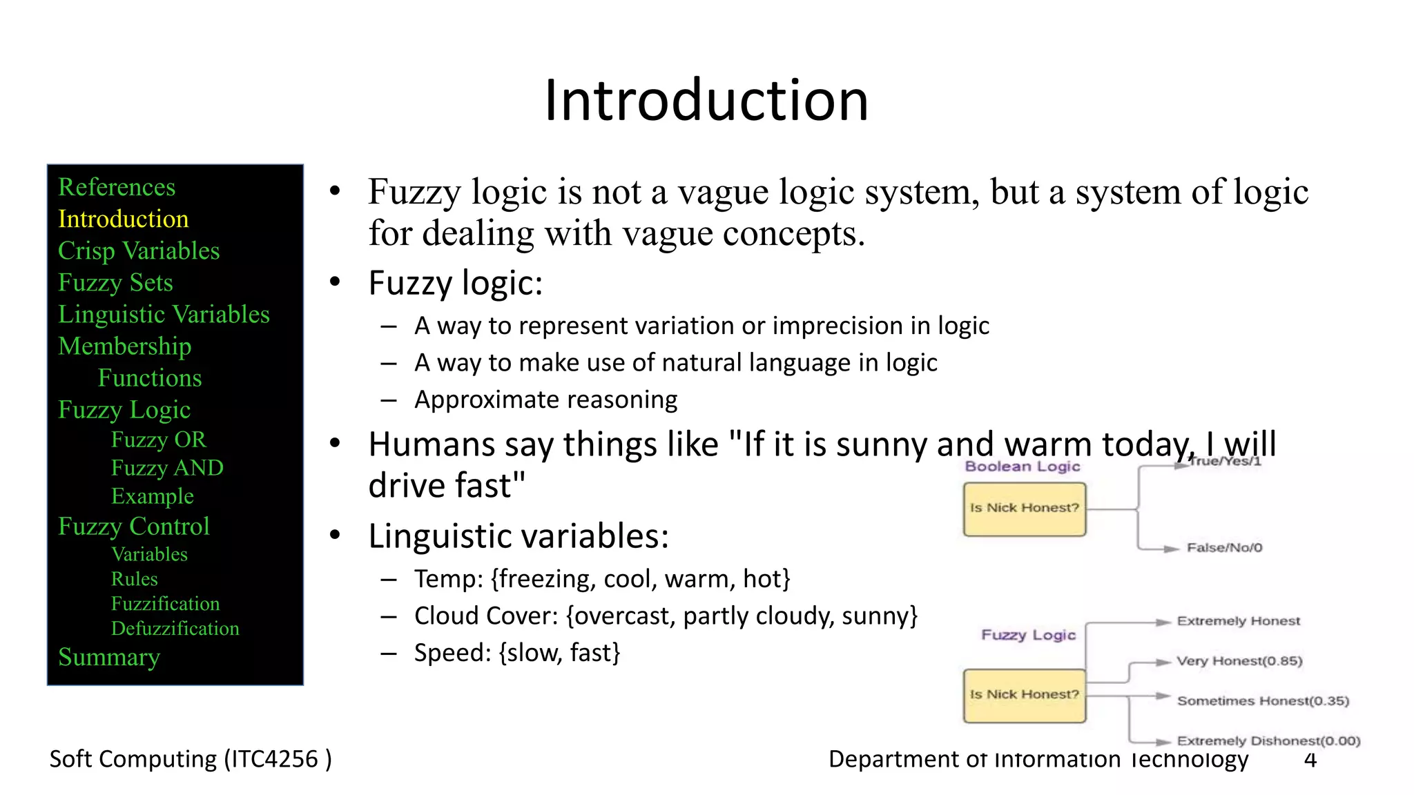 Introduction to fuzzy logic | PPTX