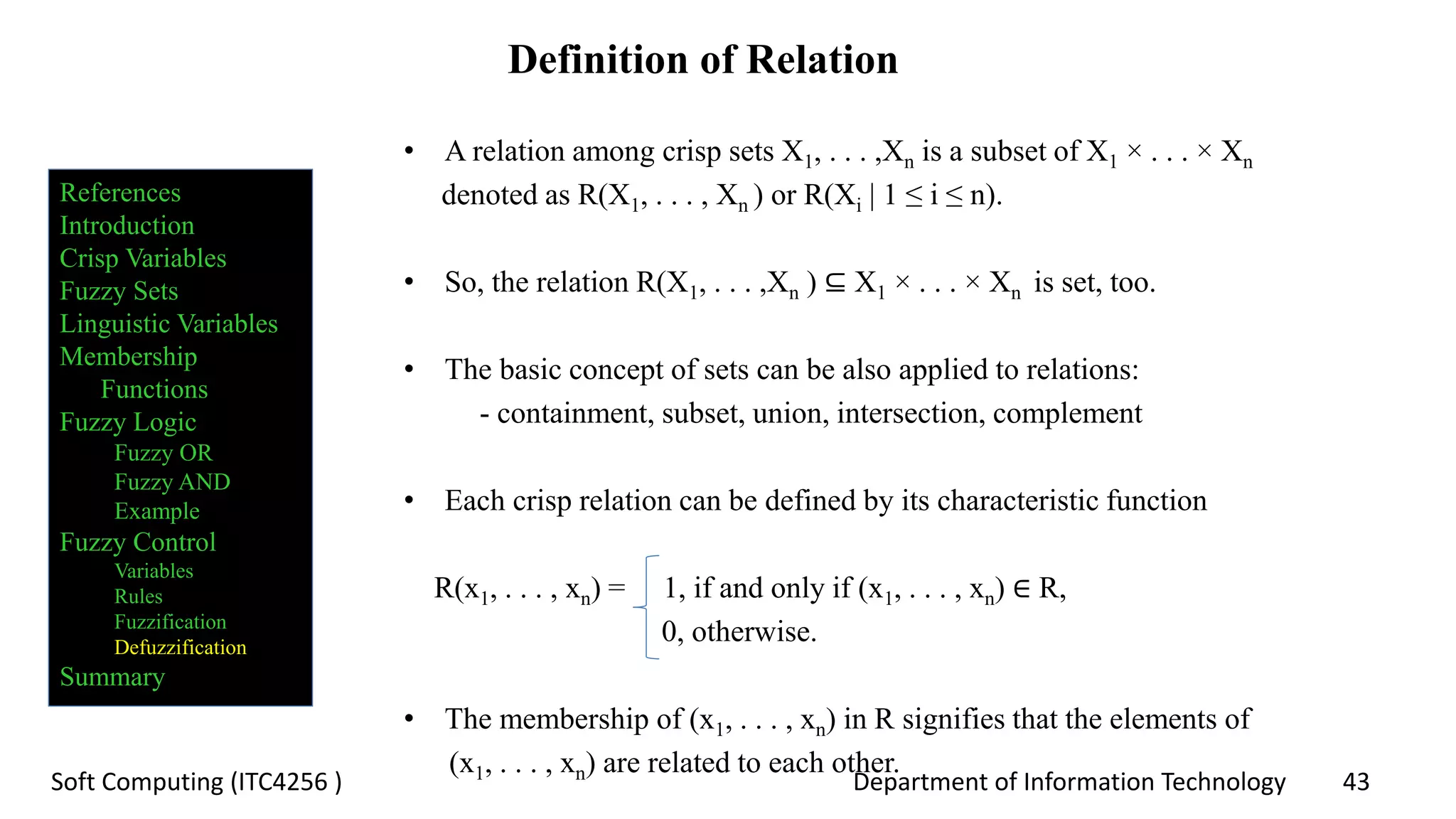 Introduction To Fuzzy Logic Pptx Programming Languages Computing