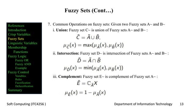 Introduction to fuzzy logic | PPTX | Programming Languages | Computing
