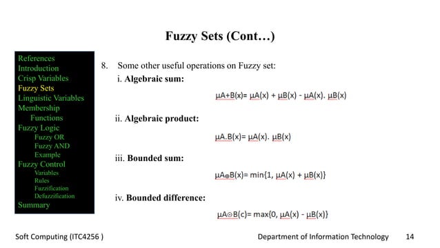 Introduction to fuzzy logic | PPTX | Programming Languages | Computing