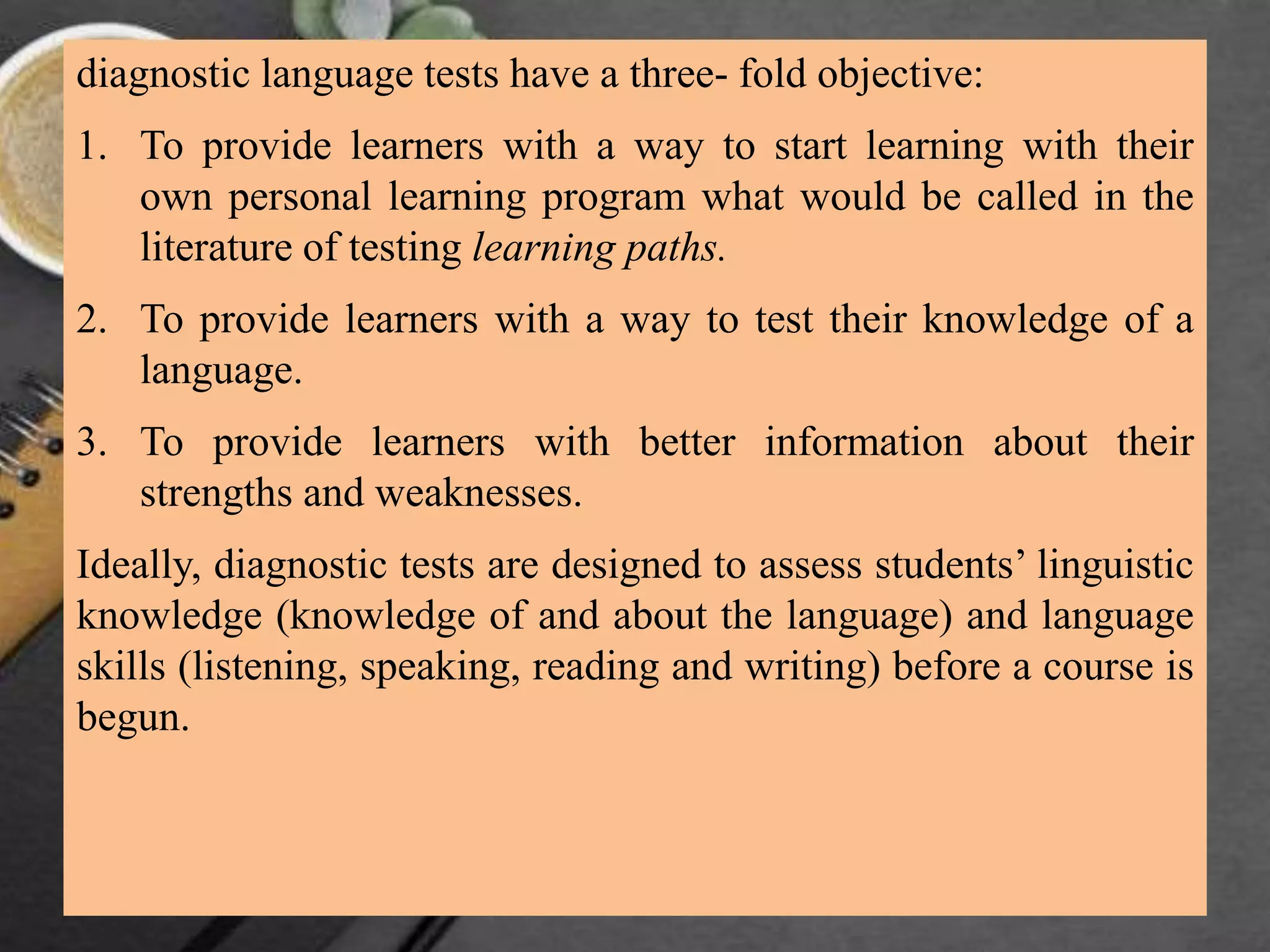 ASSESSMENT: TESTING, ASSESSMENT, AND EVALUATION IN TEACHING (I) | PPT