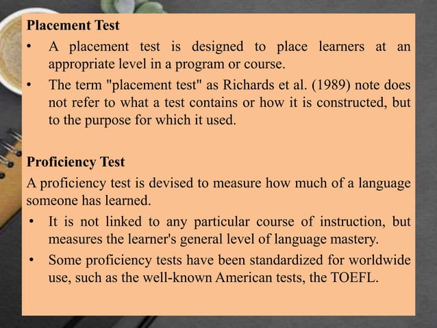 ASSESSMENT: TESTING, ASSESSMENT, AND EVALUATION IN TEACHING (I) | PPT