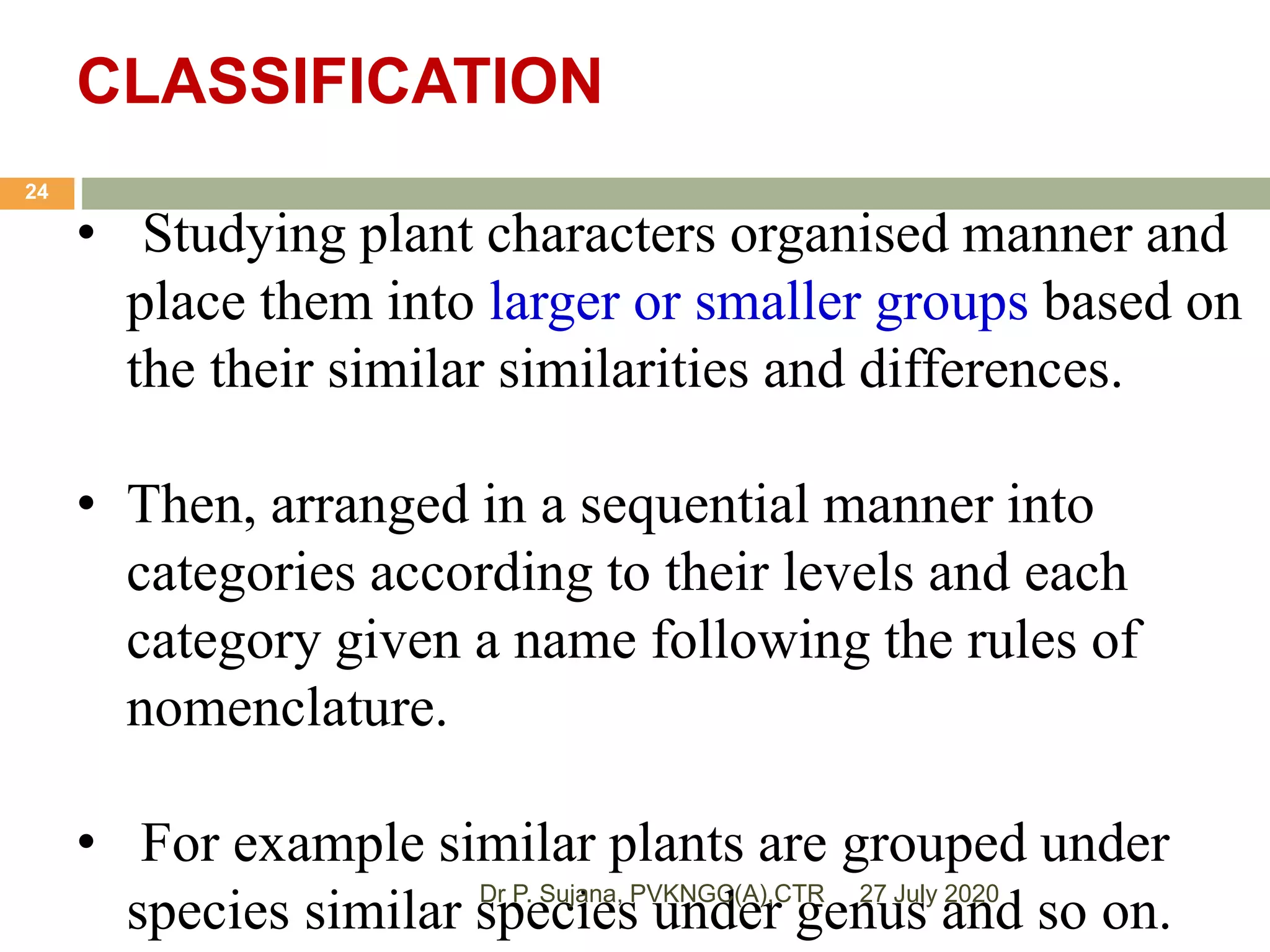 1.unit lesson 1- Introduction to plant taxonomy | PPTX