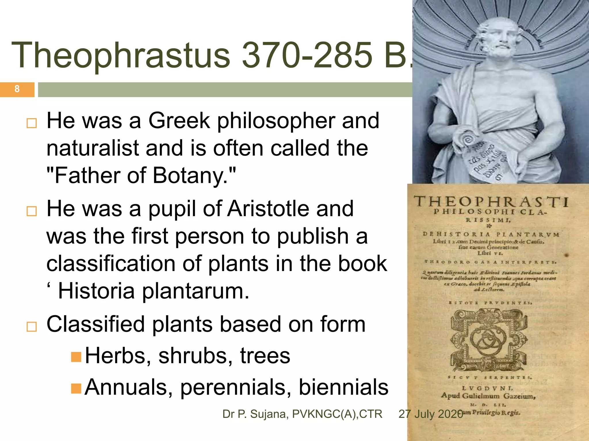 1.unit lesson 1- Introduction to plant taxonomy | PPTX