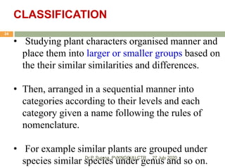 1.unit lesson 1- Introduction to plant taxonomy | PPTX