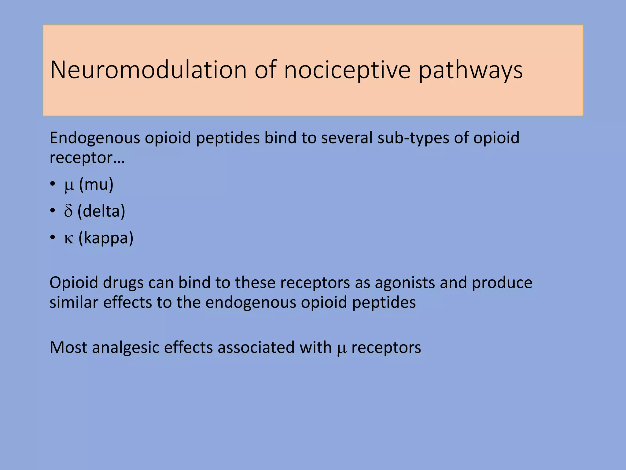 Opioid analgesics or drugs used in opioids | PPT