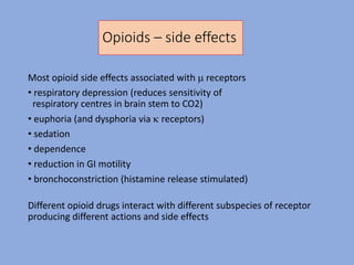 Opioid analgesics or drugs used in opioids | PPT