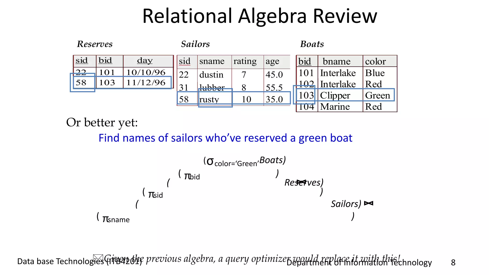 Relational Calculus | PPTX | Databases | Computer Software and Applications