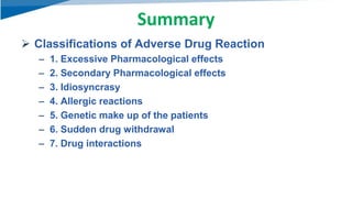 1.c.1 adverse drug reaction | PPTX