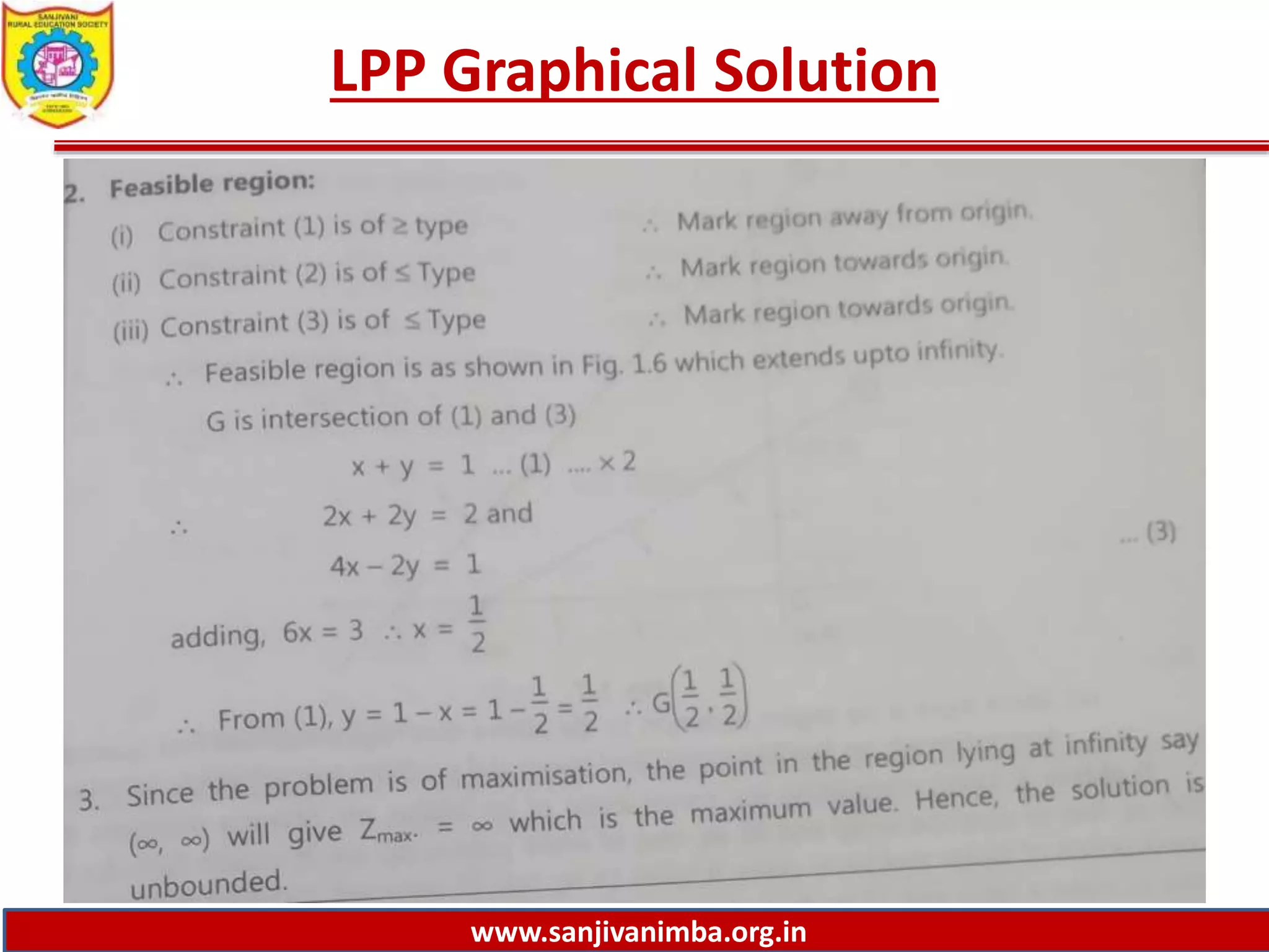 1.10 ds case 4 graphical solution to lpp | PPT