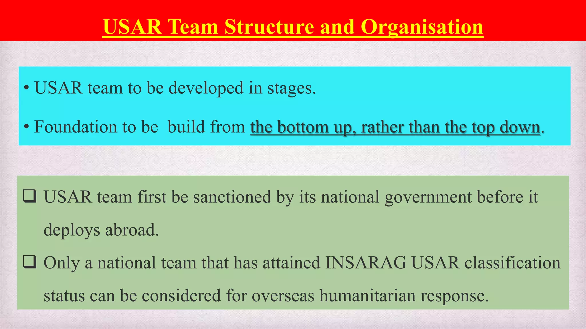 National usar capacity building | PPTX | Civil Engineering Industry ...