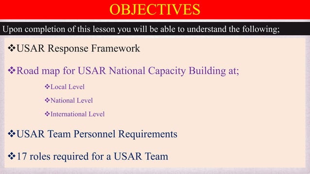 National usar capacity building | PPTX | Civil Engineering Industry ...