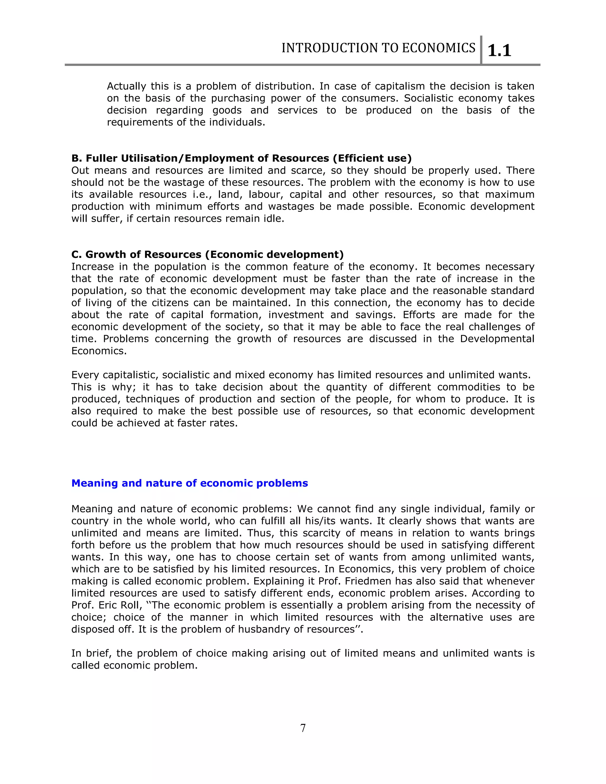 introduction to economics | PDF