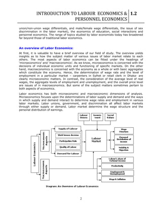 introduction to labour economics and personnel economics. | PDF