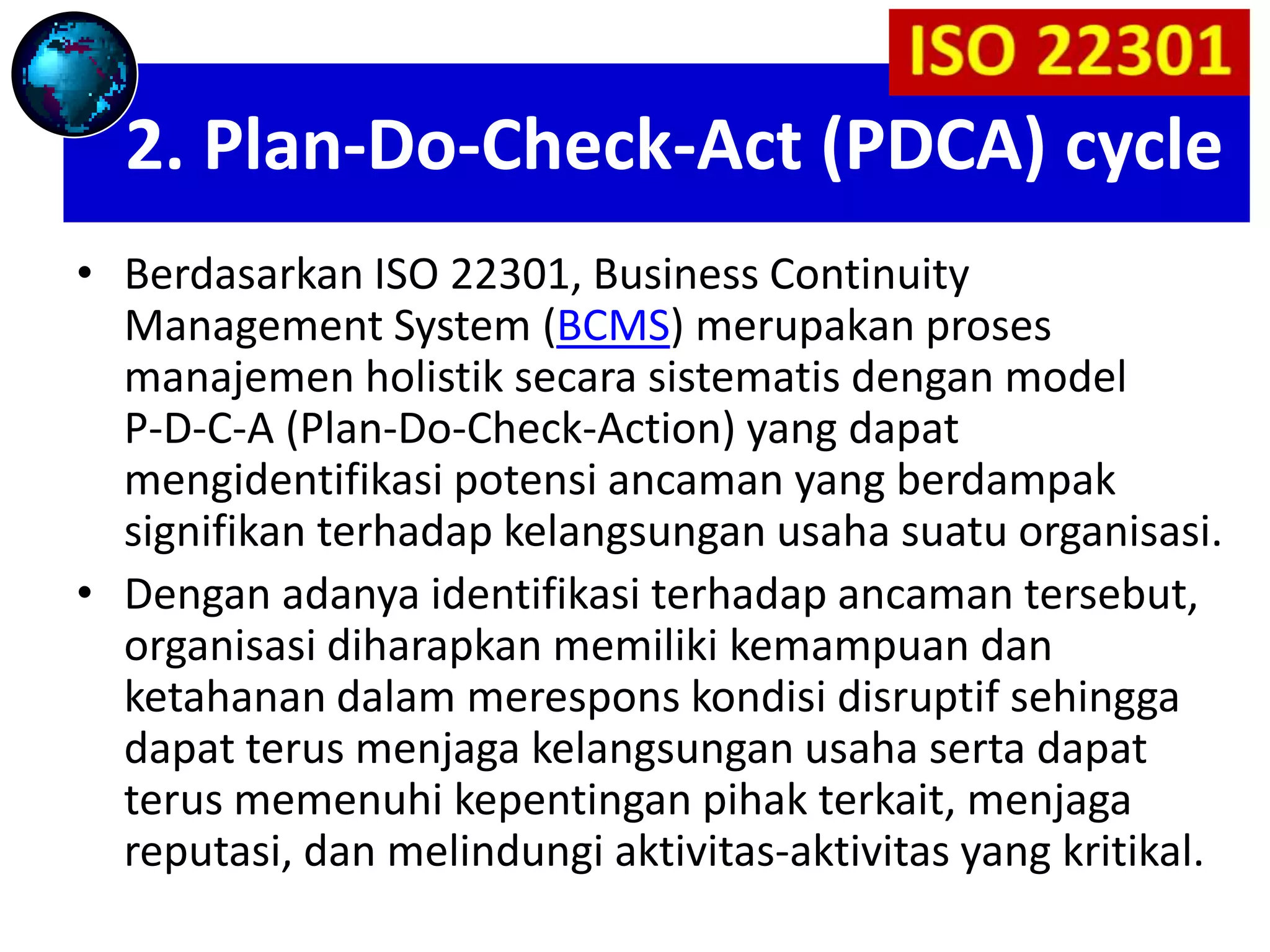 Konsep Fundamental ISO 22301_BCMS & Crisis Management _ Materi Training ...