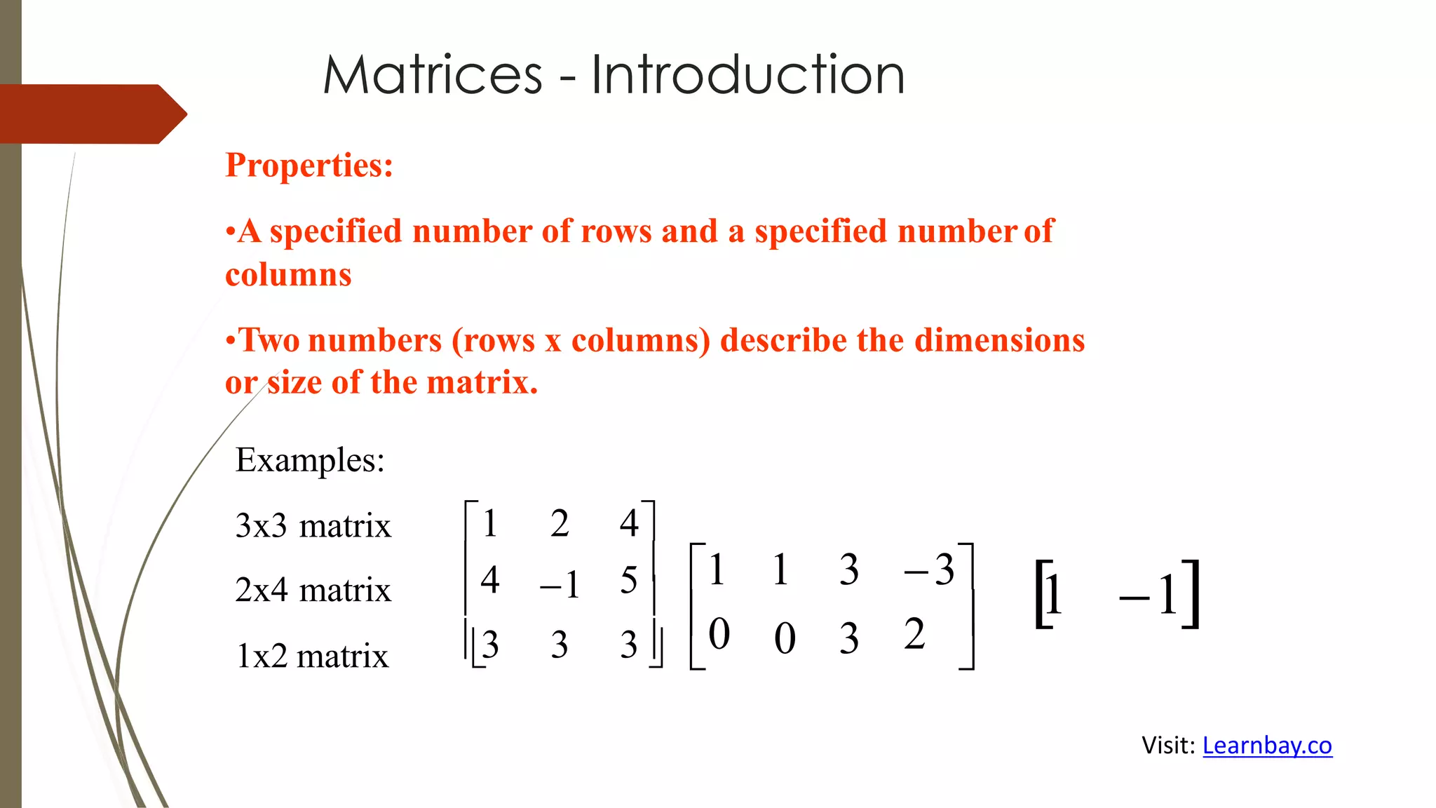 Matrix Introduction And Matrix Operations Pdf Physics Science