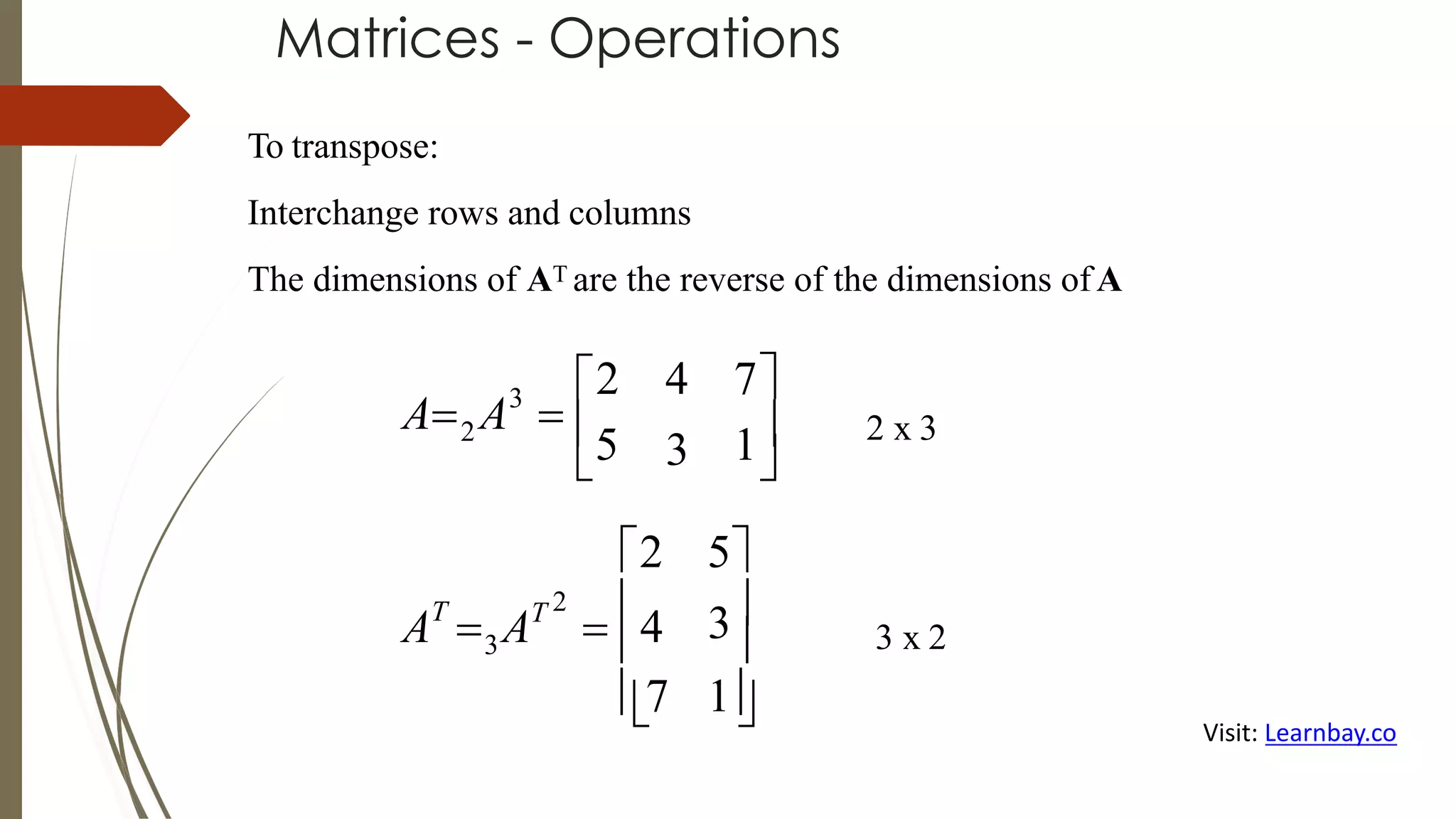 Matrix introduction and matrix operations. | PDF