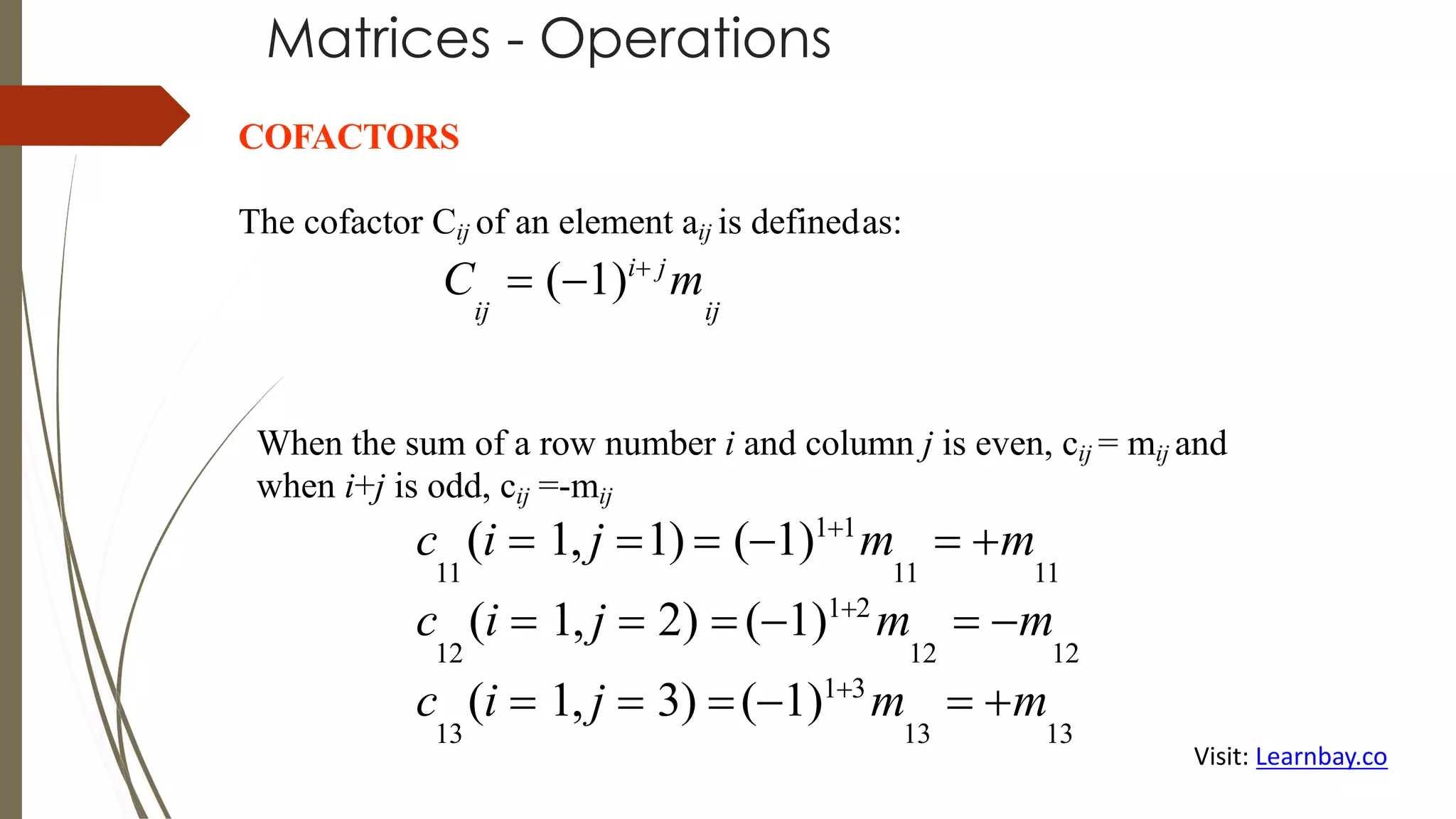 Matrix introduction and matrix operations. | PDF