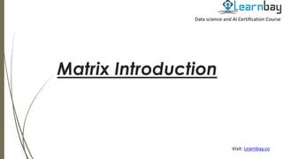 Matrix introduction and matrix operations. | PPT