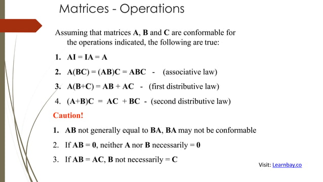 Matrix introduction and matrix operations. | PDF | Physics | Science