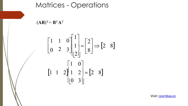 Matrix Introduction And Matrix Operations Pdf Physics Science