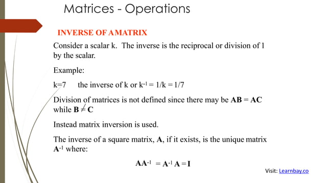 Matrix introduction and matrix operations. | PDF | Physics | Science