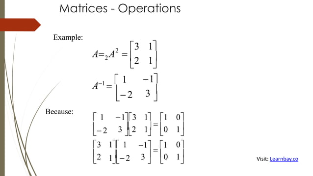 Matrix introduction and matrix operations. | PDF | Physics | Science