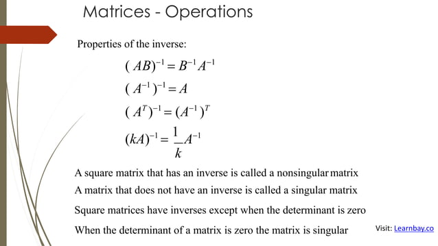 Matrix introduction and matrix operations. | PDF | Physics | Science
