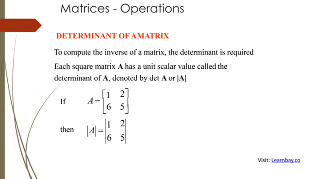Matrix introduction and matrix operations. | PDF | Physics | Science