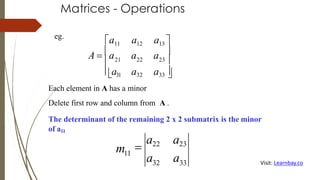Matrix introduction and matrix operations. | PDF