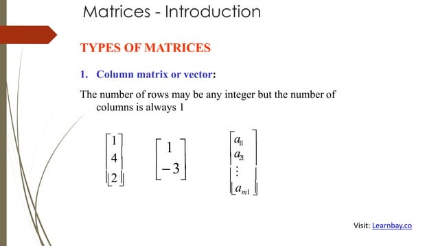 Matrix introduction and matrix operations. | PDF | Physics | Science