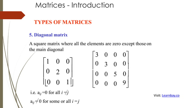 Matrix introduction and matrix operations. | PDF | Physics | Science