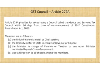1.gst constitutional provisions and features of constitution (101st ...