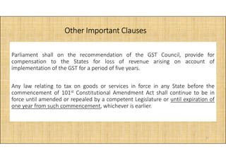 1.gst constitutional provisions and features of constitution (101st ...