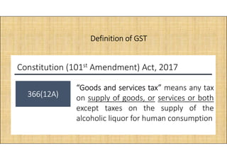 1.gst constitutional provisions and features of constitution (101st ...