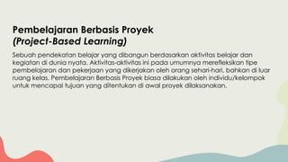 1. modul 6 pembelajaran berbasis proyek | PDF