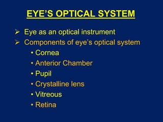LIGHT, PHYSICAL & PHYSIOLOGICAL OPTICS | PPT