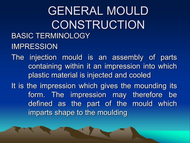 1. mould technology | PPT
