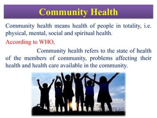 Introduction to Community Health & CH Nursing | PPTX