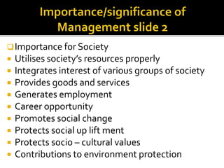 Principles and Practices of Management an overview | PPTX