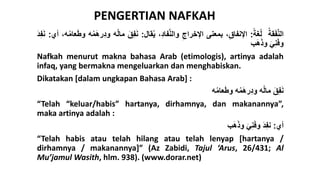 Hukum Seputar Nafkah (KH. Shiddiq Al-Jawi) | PPTX