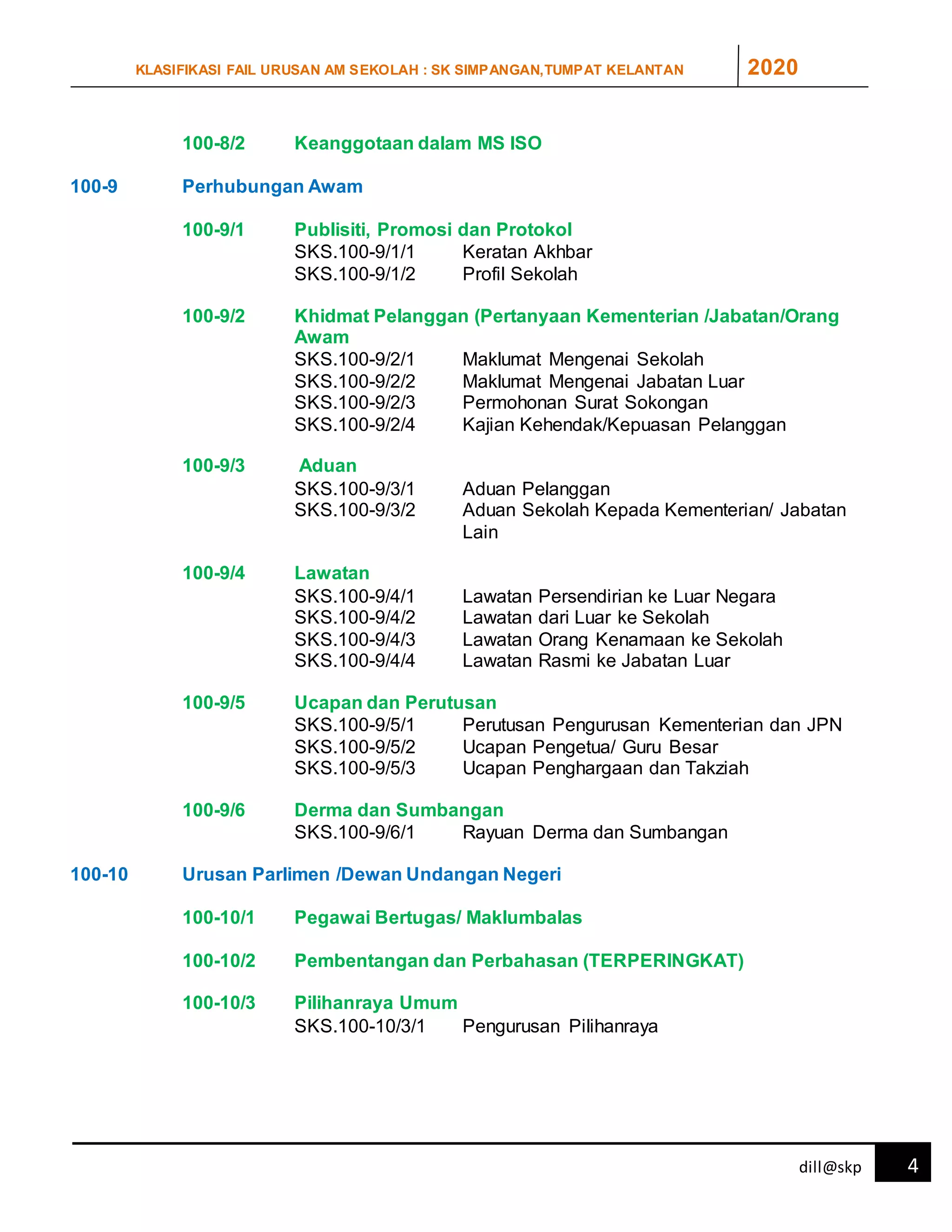 1. kfs sk simpangan 22th july (urusan am 100) | DOCX